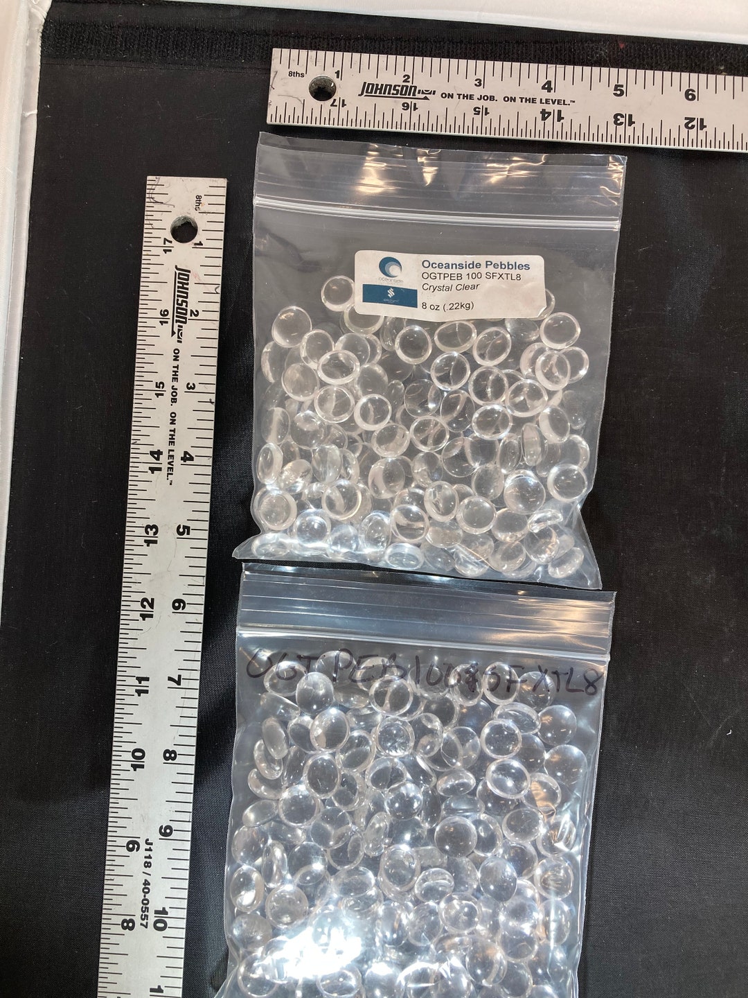 96 COE Clear Glass Pebbles - Etsy