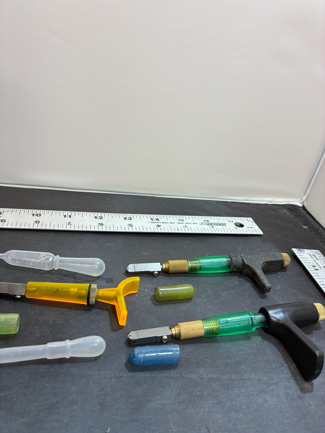 Four Used Stained Glass Scoring Tools - Etsy