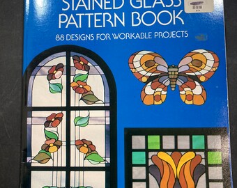 Art Nouveau Stained Glass Pattern Book - Etsy