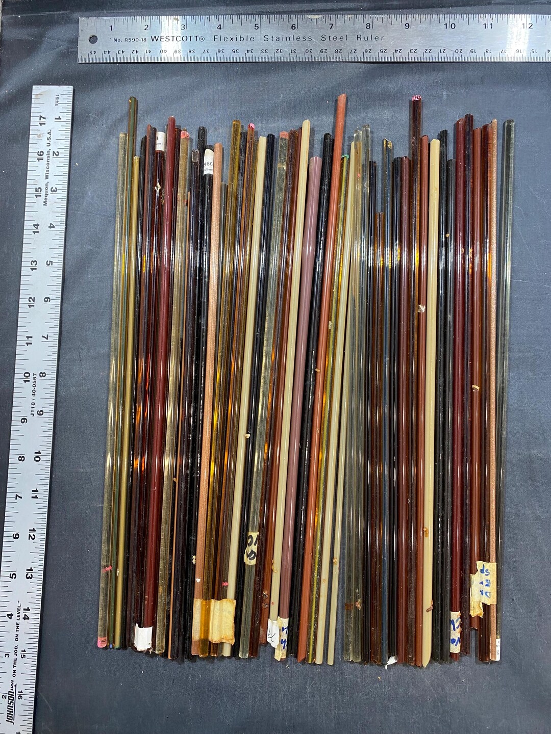 104 COE Brown and Amber Glass Rods, 2 Lbs - Etsy