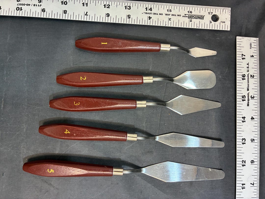 Set of 5 Pallette Knife Tools - Etsy