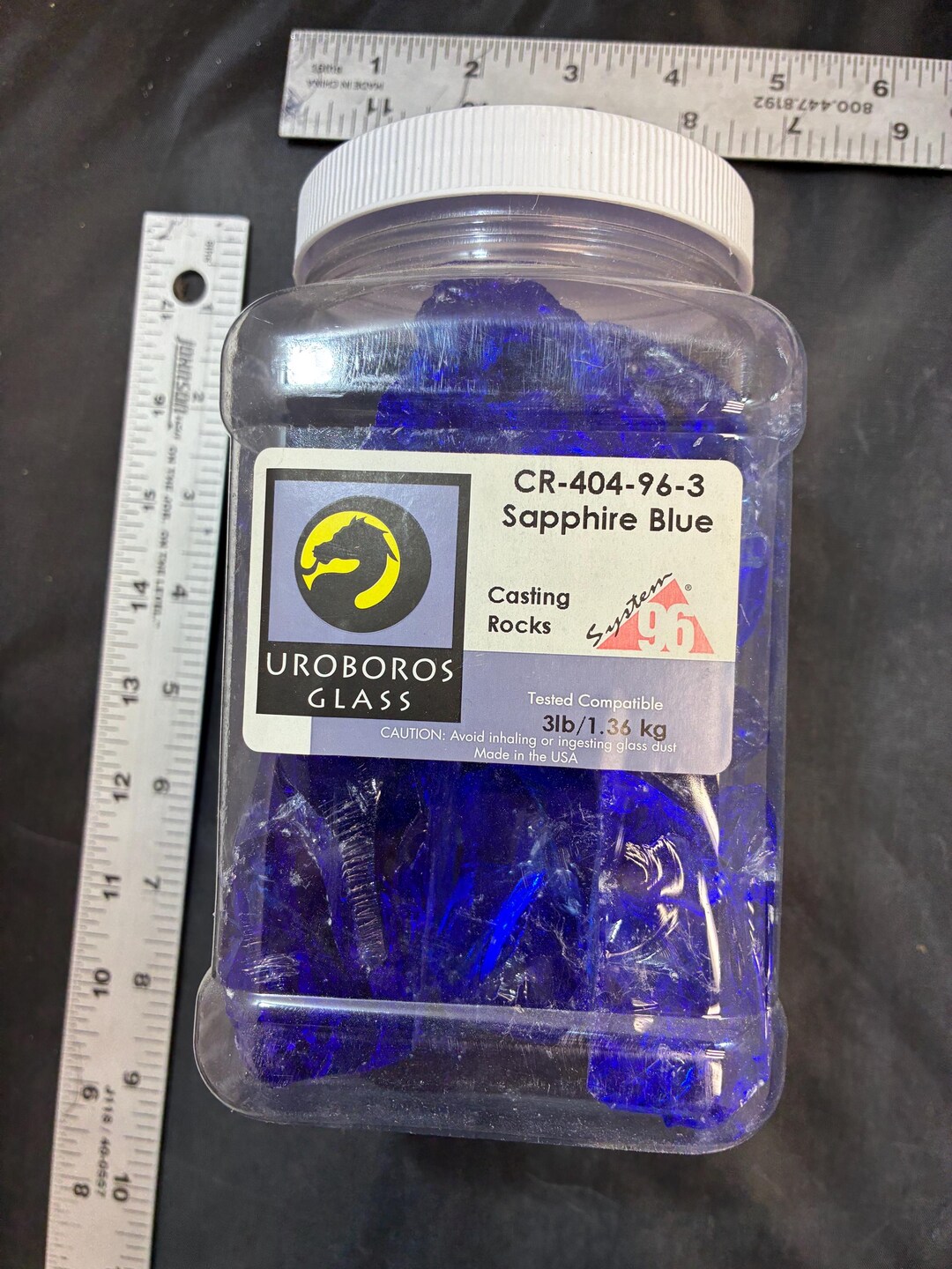 96 COE Sapphire Blue Casting Rocks - Etsy