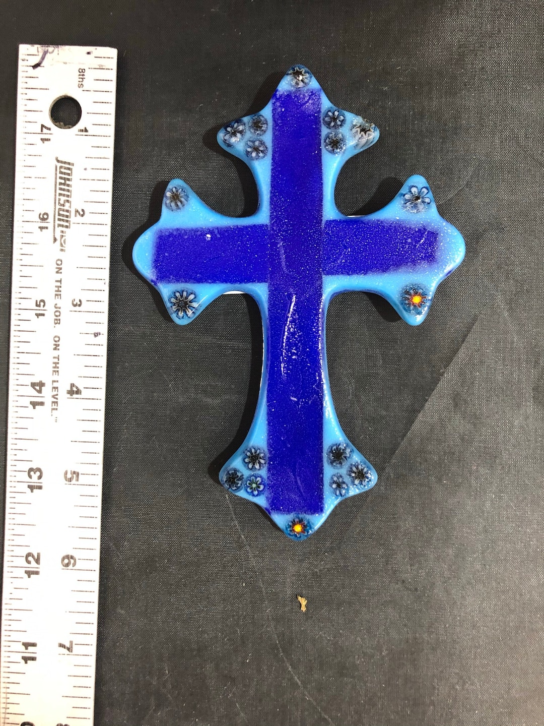 Fused Glass Cross - Etsy