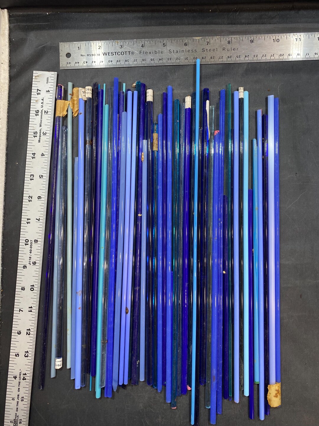 104 COE Blue Glass Rods, 2 Lbs - Etsy