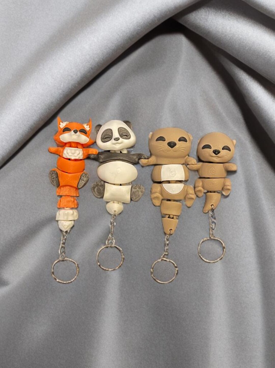 Cute Animal Keychains - 3D Printed - Etsy
