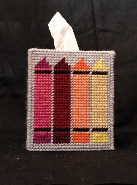 Crayon Tissue box Cover | Etsy