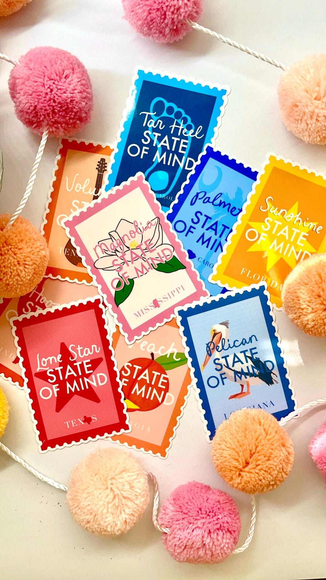 State Stamp Sticker - Etsy