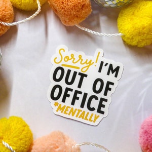 Out of Office Sticker - Etsy