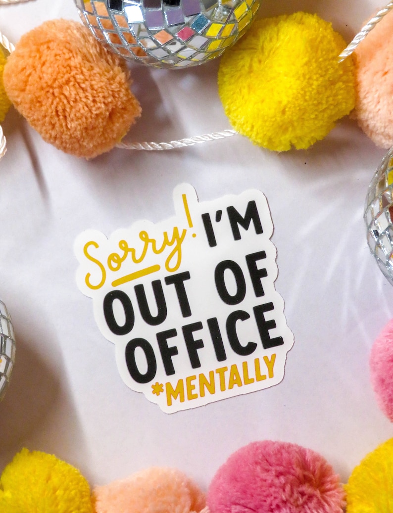 Out of Office Sticker - Etsy