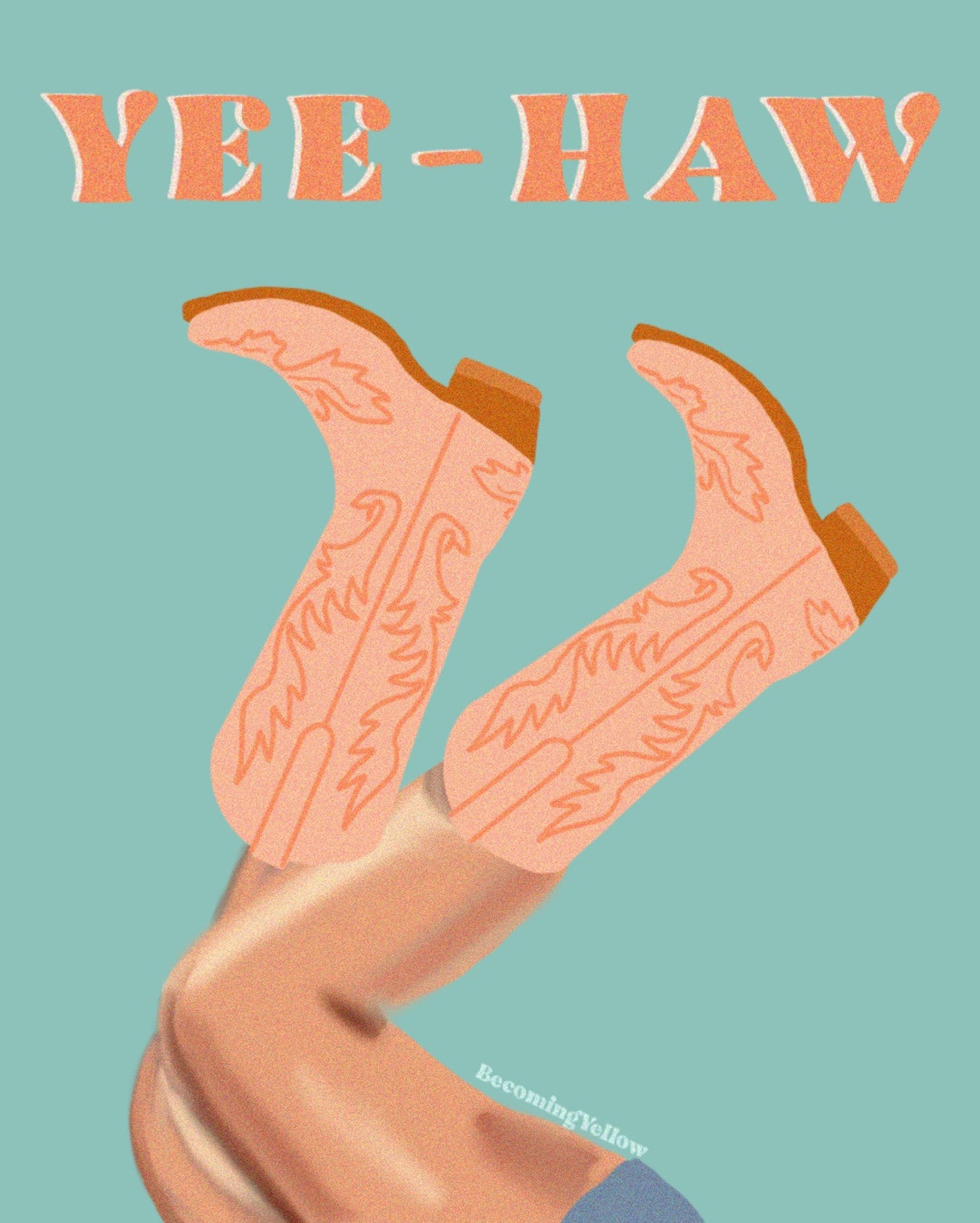Yee Haw Print - Etsy