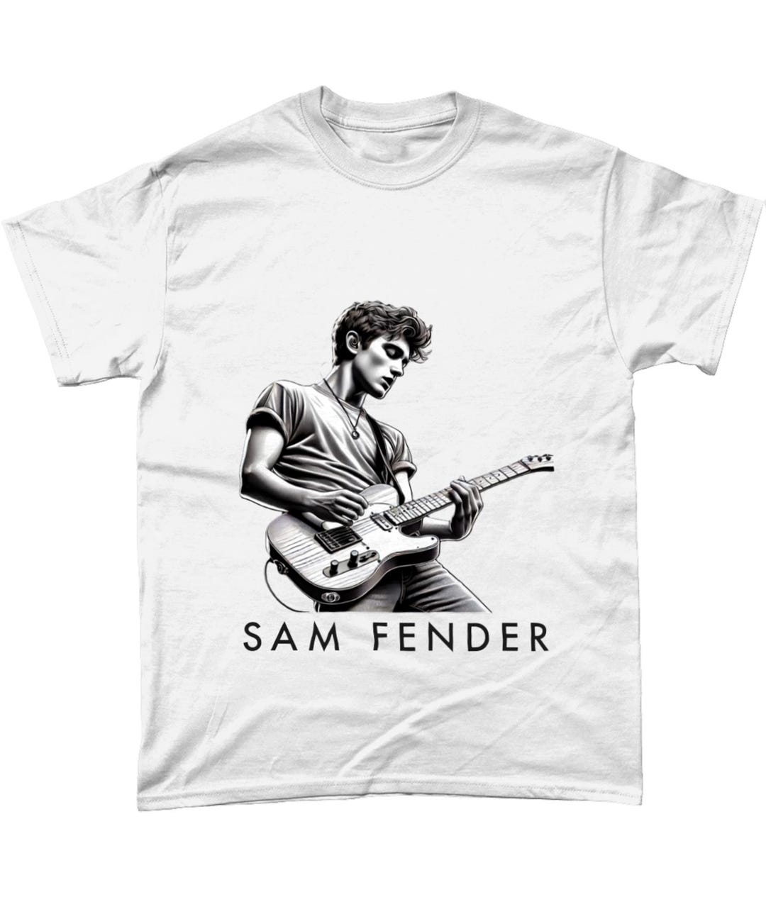 Sam Fender T-shirt Minimalist Musician Line Art Tee Indie Rock Fan Gift ...