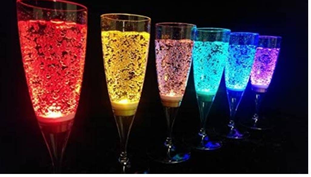 Led Light up Wine Glass. Glow Party . Christmas . Valentines - Etsy