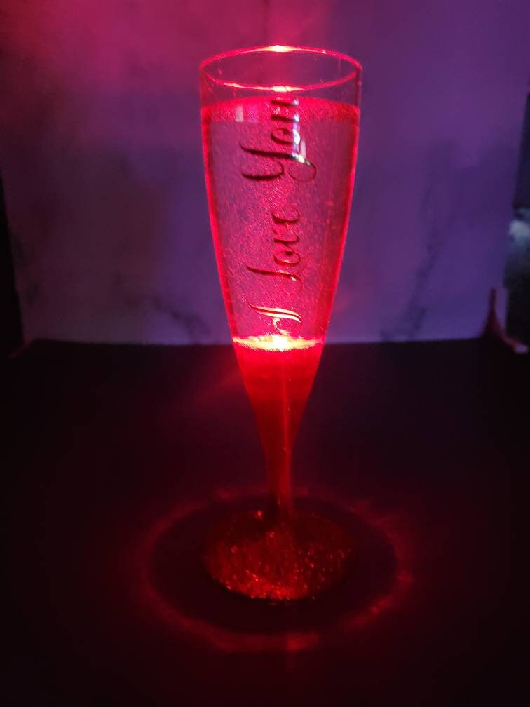 Led Light up Wine Glass. Glow Party . Christmas . Valentines - Etsy