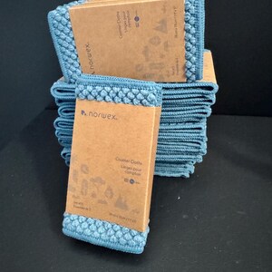 Norwex Counter Cloth Set - Sea Mist - Mushroom - Navy Blue - Malachite ...