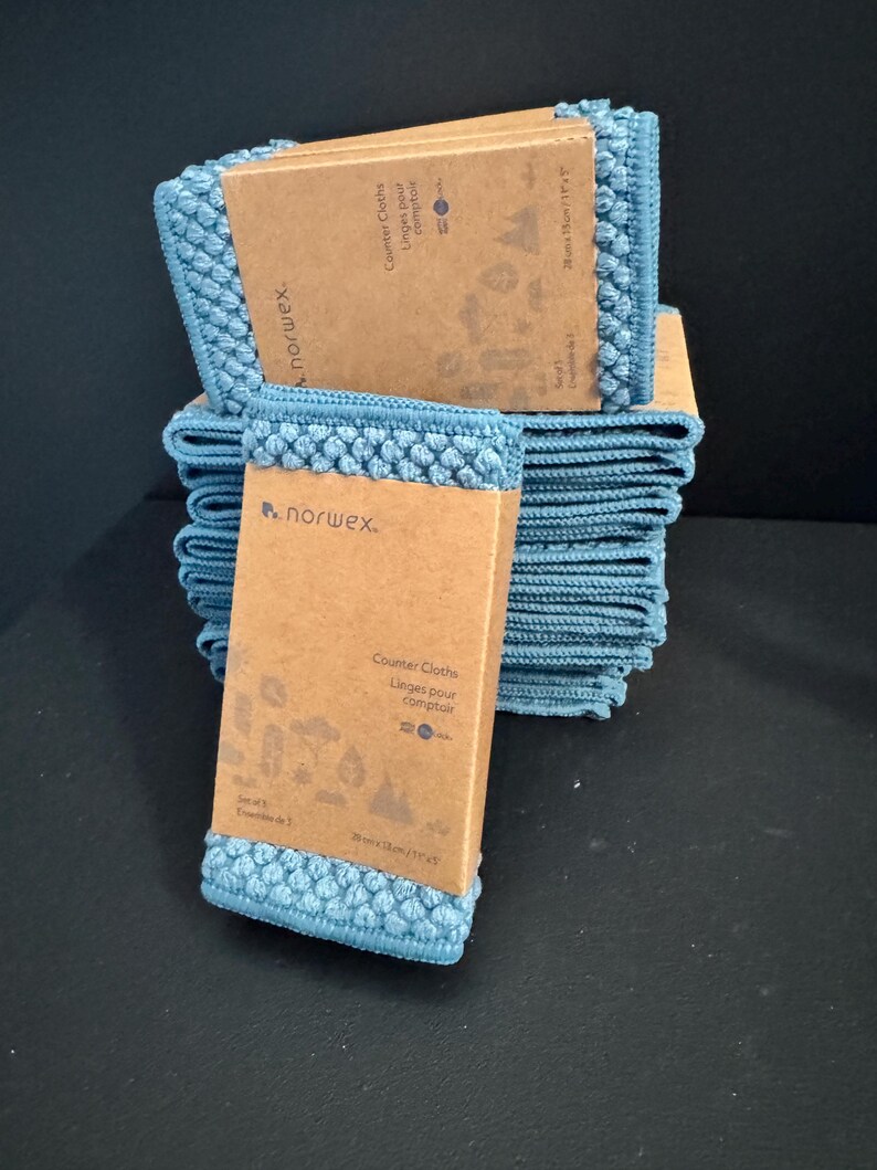 Norwex Counter Cloth Set - Sea Mist - Mushroom - Navy Blue - Malachite ...