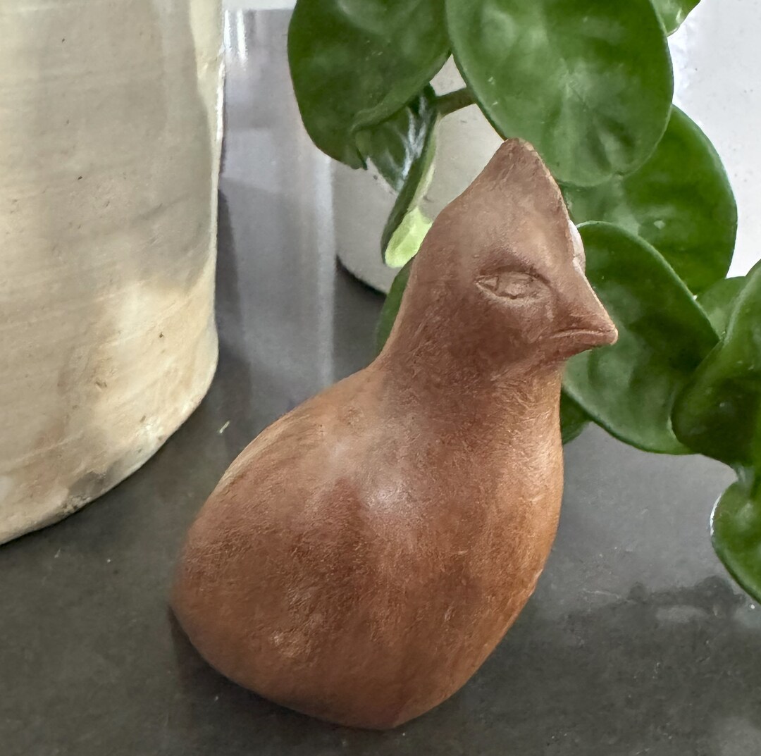 Vintage Hand Carved Wooden Quail - Etsy