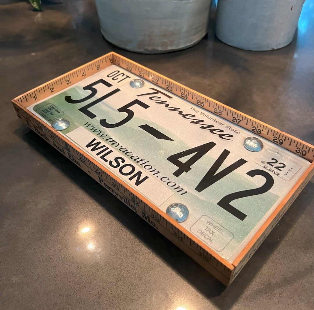 State of Tennessee - License Plate Tray "5l5 4v2" Wilson County ...