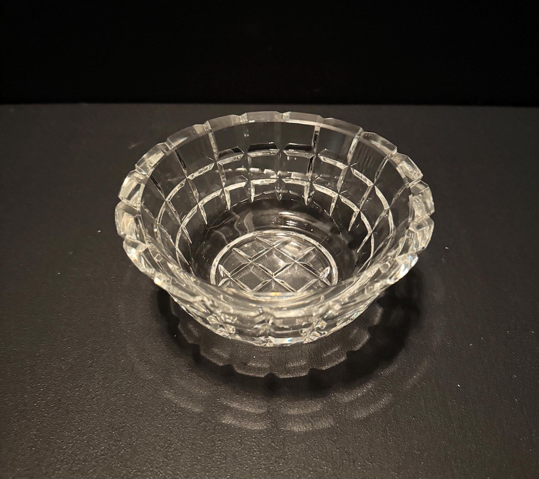Dresden 24% Lead Crystal Bowl - Square Cut Pattern - Etsy