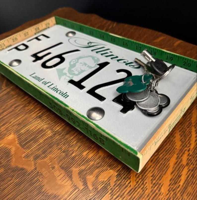 Custom License Plate Tray - Etsy