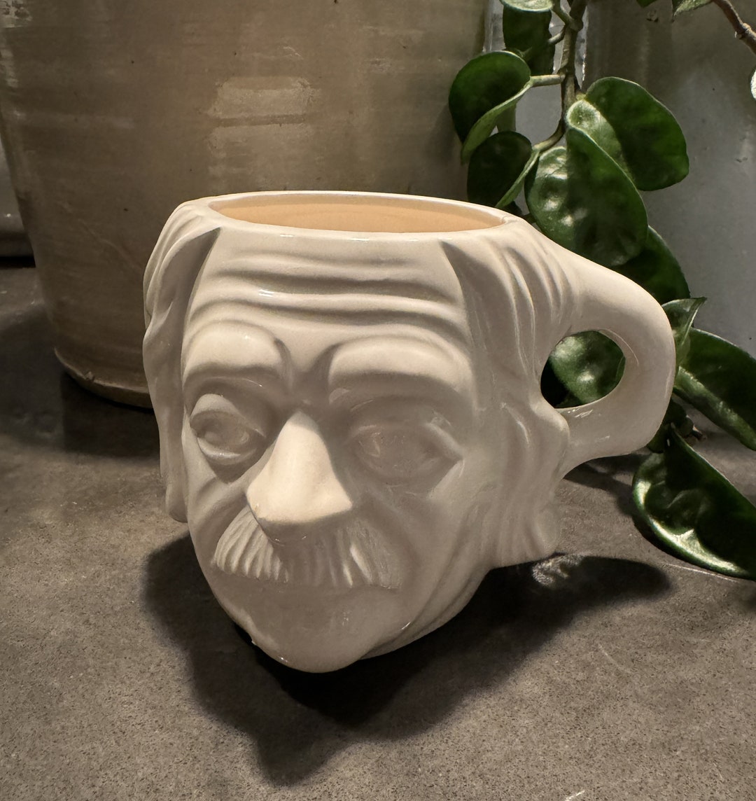 1980 Big Brain Albert Einstein White Ceramic Coffee Mug by Aldon - Etsy