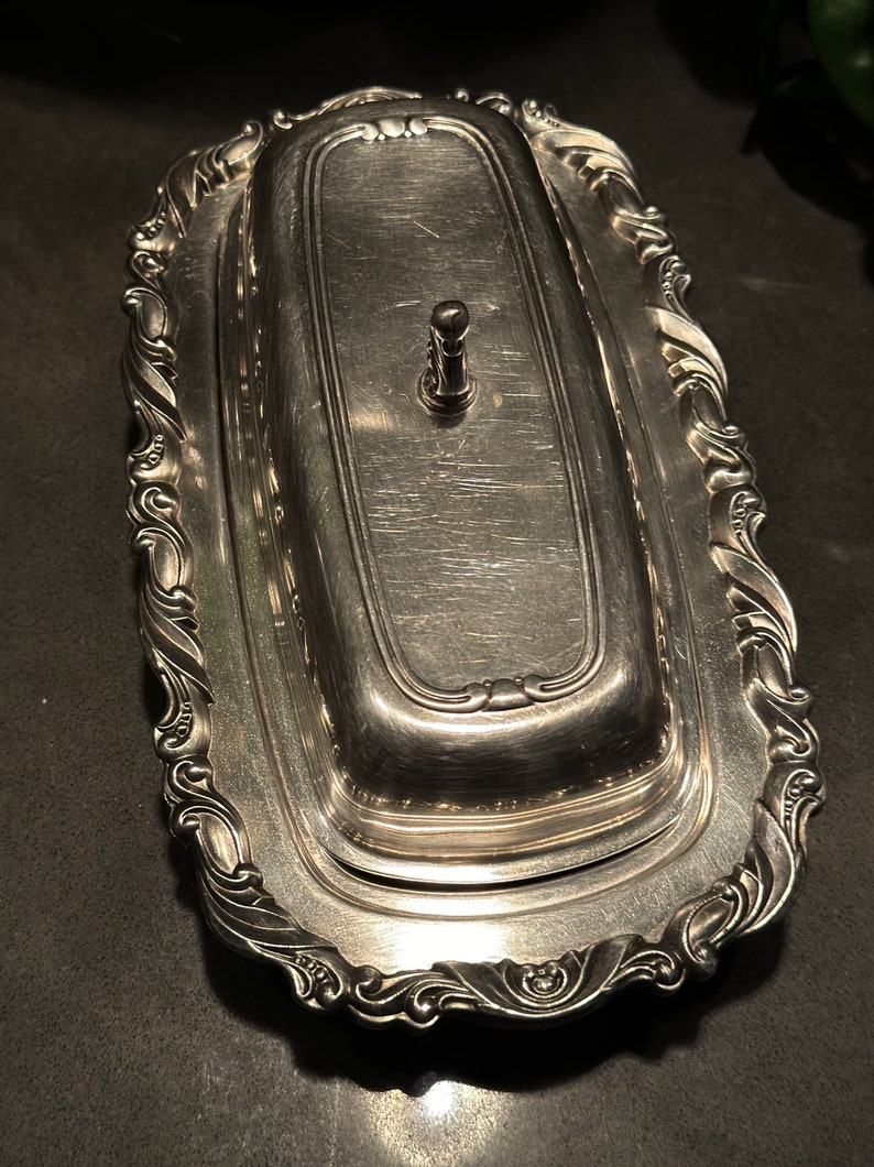 Du Maurier Pattern Silver Plate Butter Dish Without Glass Insert - Etsy
