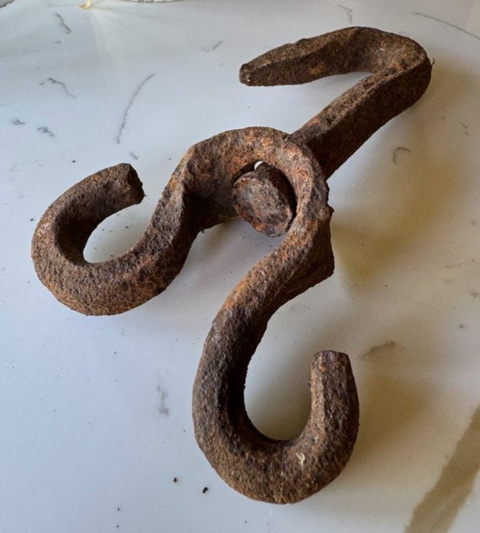 Vintage Large Hanging Hook - Industrial - Farm - Old Rusty Hook - Etsy