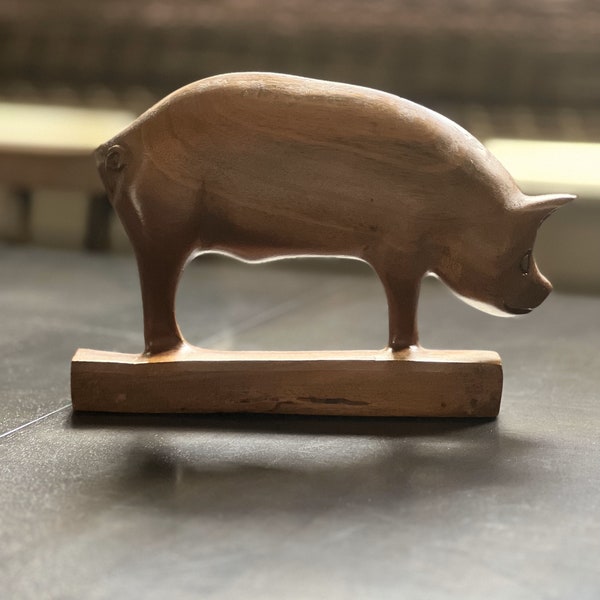 Wooden Pigs - Etsy