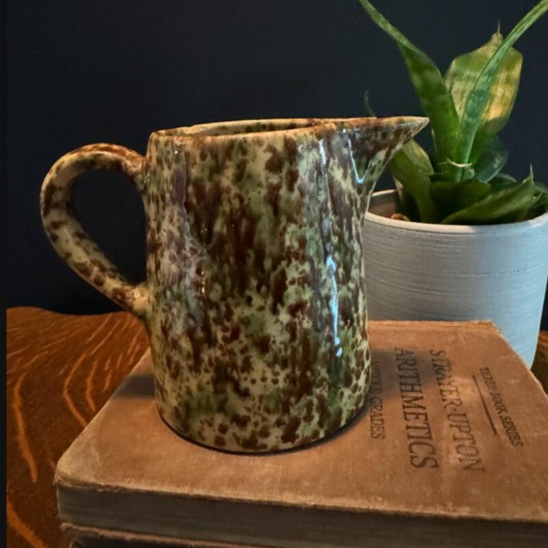 Yellow Ware Pitcher - Etsy