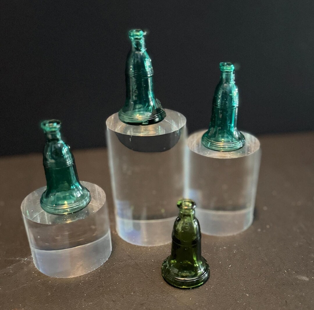 Wheaton Glass Mini Liberty Bell - Green or Aqua - Etsy