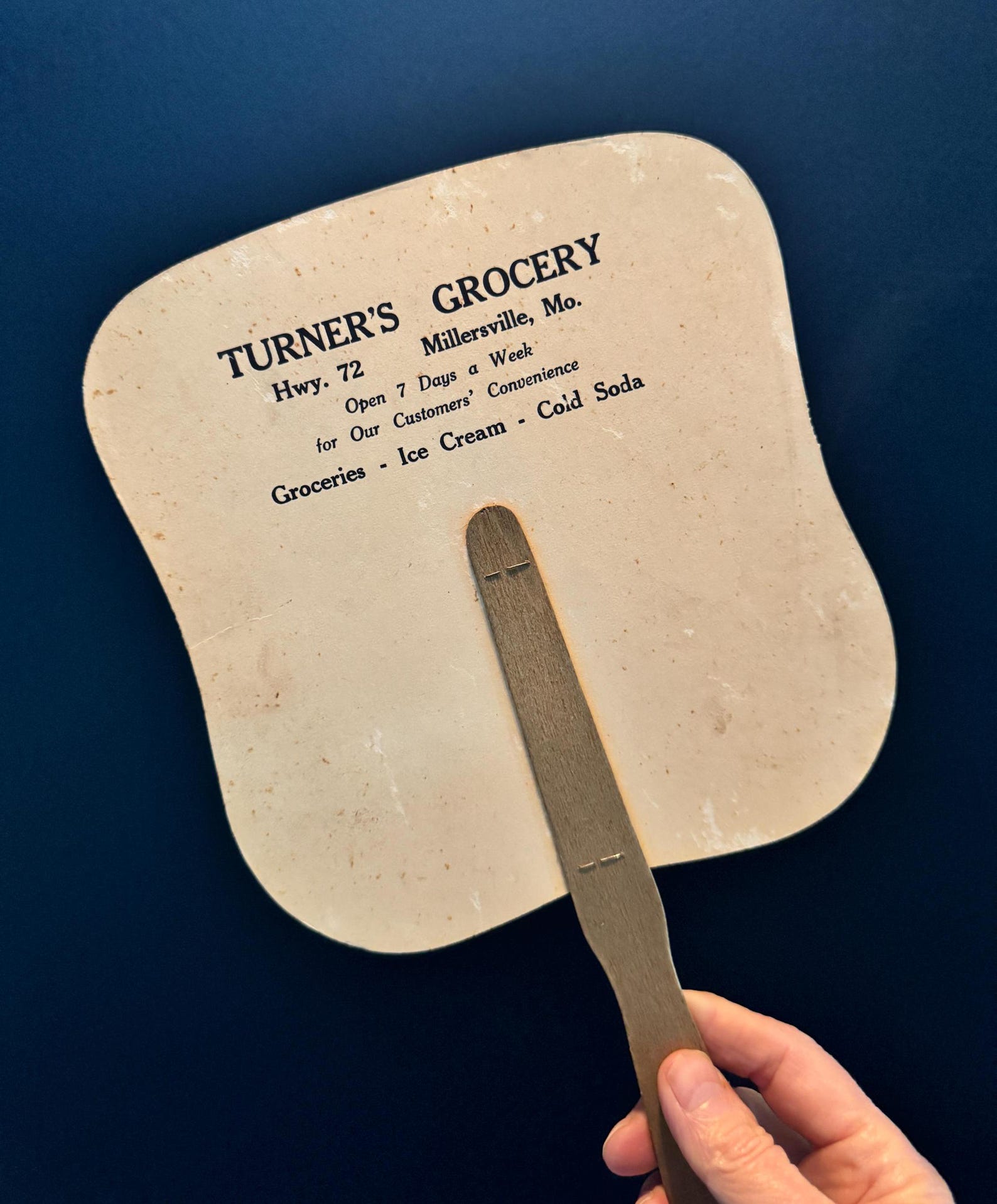 Vintage Handheld Church Fan - Cardboard on Wood Handle - Etsy
