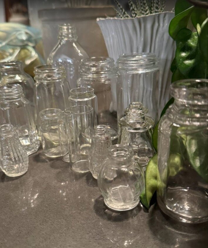 Variety of Small Clear Bottle and Jars 14 - Etsy