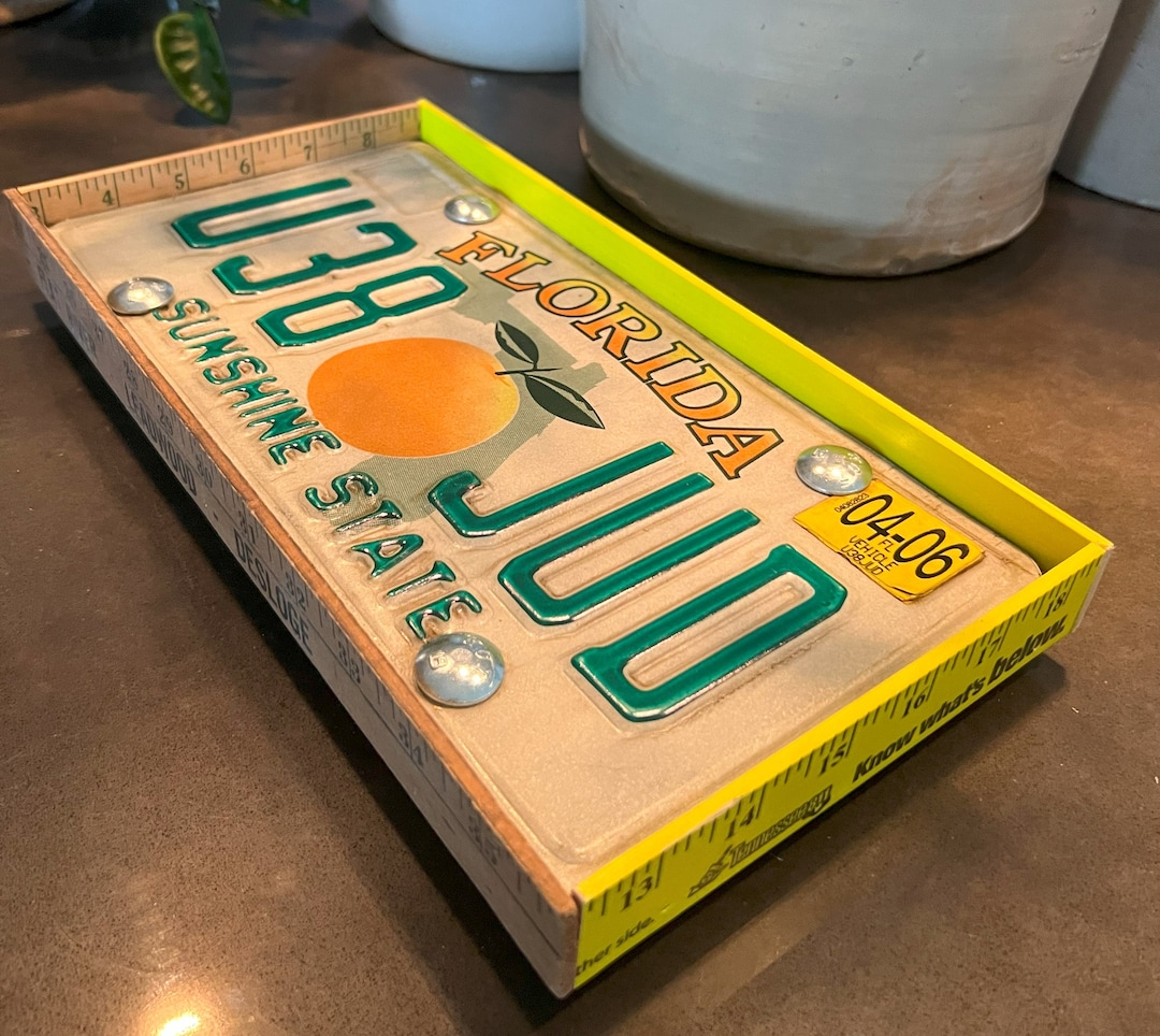 State of Florida - License Plate Tray "u38 Jud" - Sunshine State ...