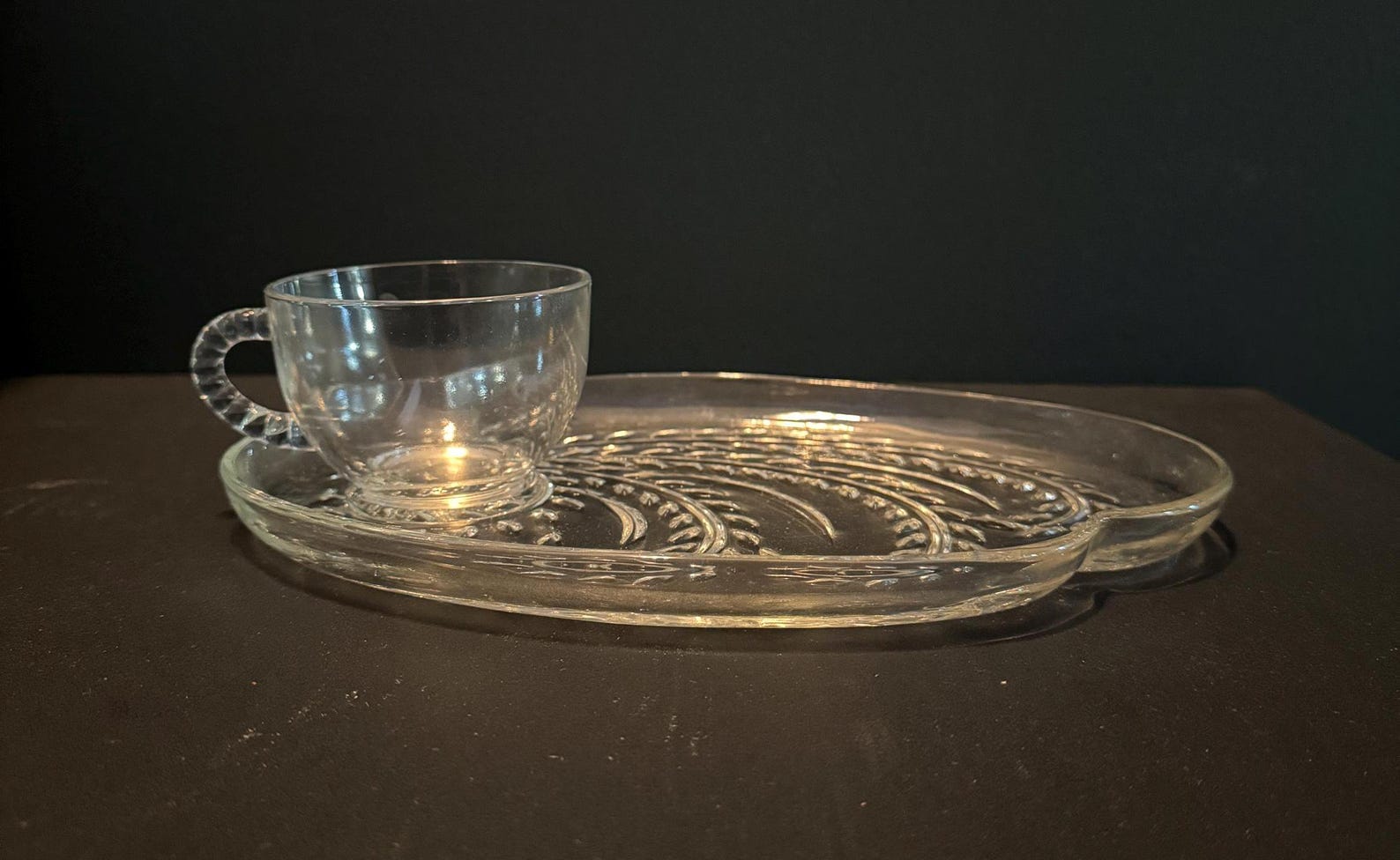 Homestead Snack Set by Federal Glass - Set of Four - Etsy