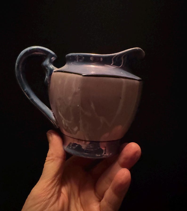 Hand Painted Porcelain Lusterware Creamer - Japan - Etsy