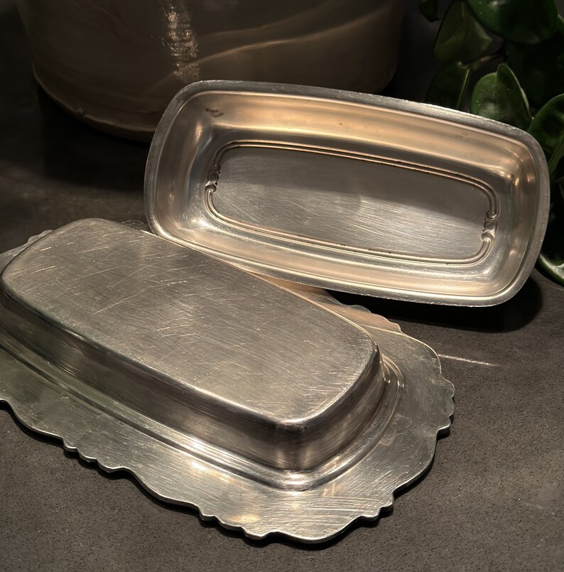 Du Maurier Pattern Silver Plate Butter Dish Without Glass Insert - Etsy