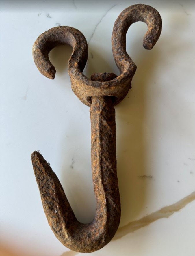 Vintage Large Hanging Hook Industrial Farm Old Rusty Hook - Etsy
