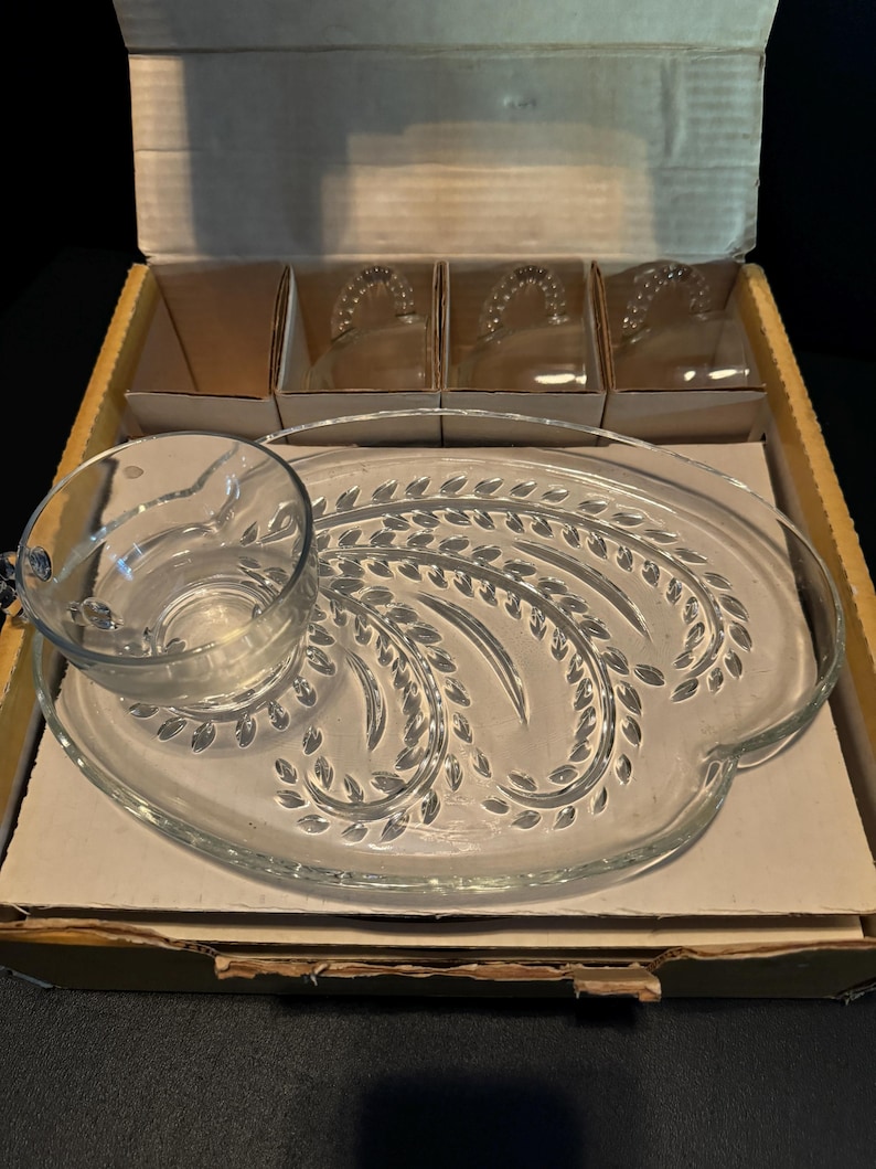 Homestead Snack Set by Federal Glass in Original Packaging - Set of ...