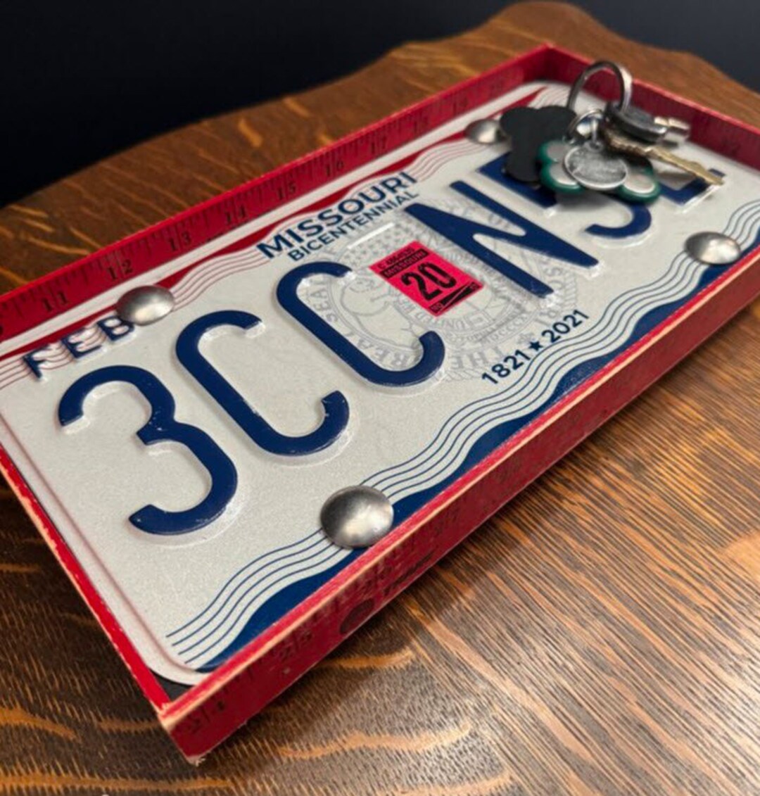 State of Missouri License Plate Tray 3cc N52 Bicentennial Handmade - Etsy