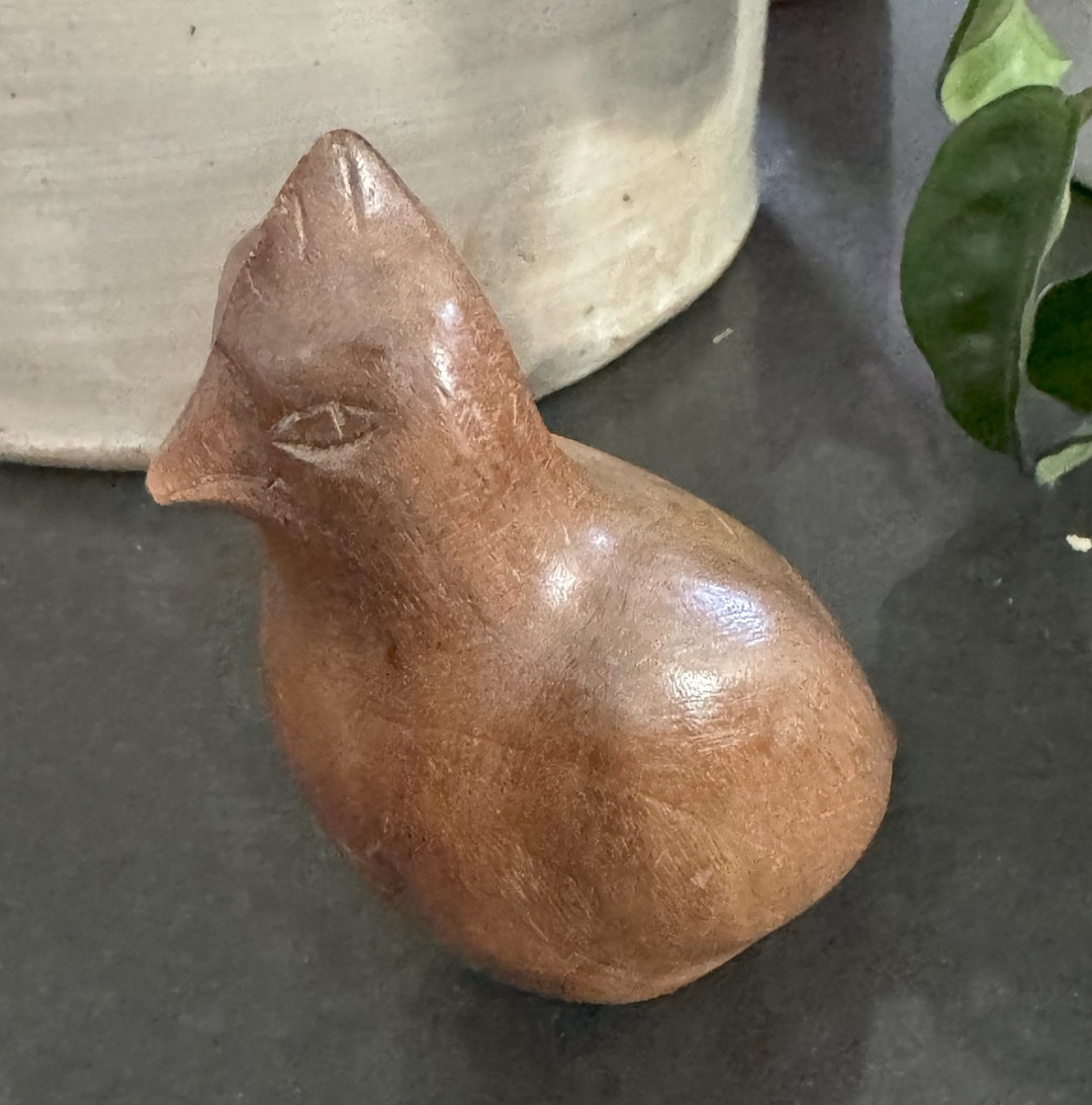 Vintage Hand Carved Wooden Quail - Etsy