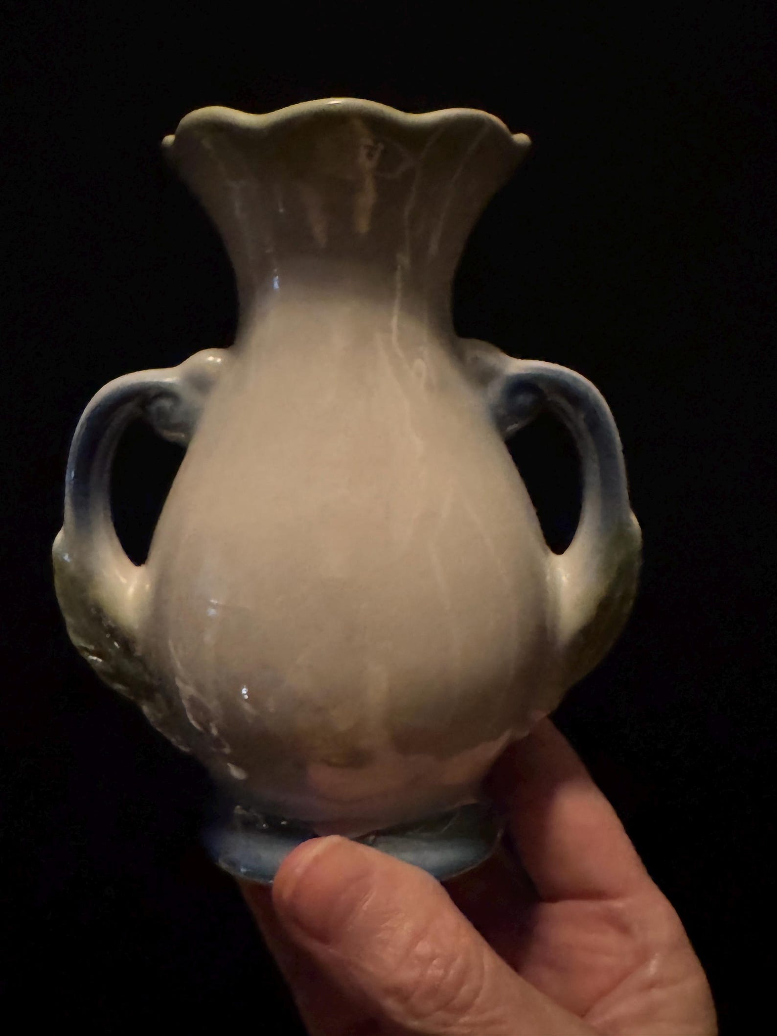 Lusterware Ceramic Double Handled Vase - Made in Brazil - Etsy