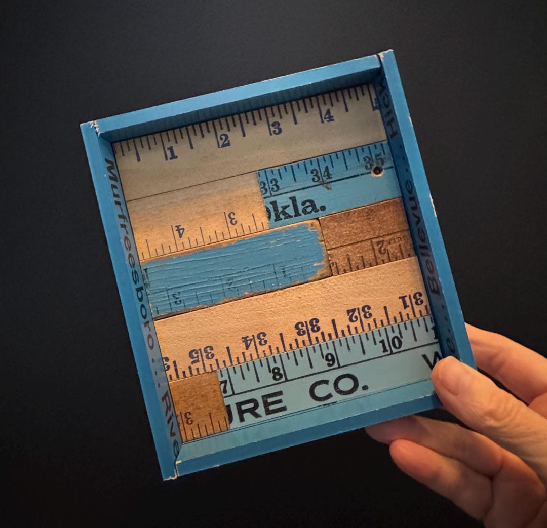 Small Catch-all Tray - Vintage Yardsticks - Etsy