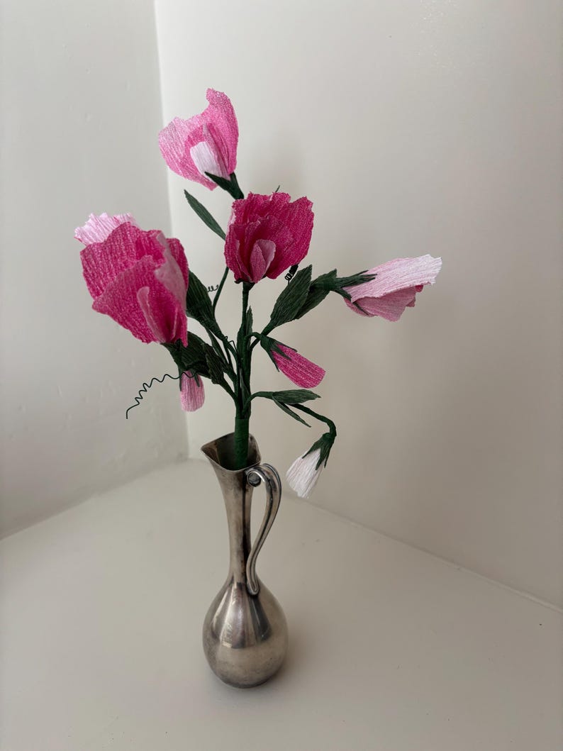 Crepe Paper Sweet Pea Flowers - Etsy UK
