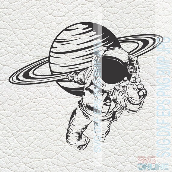 Astronaut SVG Dxf Png Clipart Vector Cricut Cut Cutting Cnc | Etsy