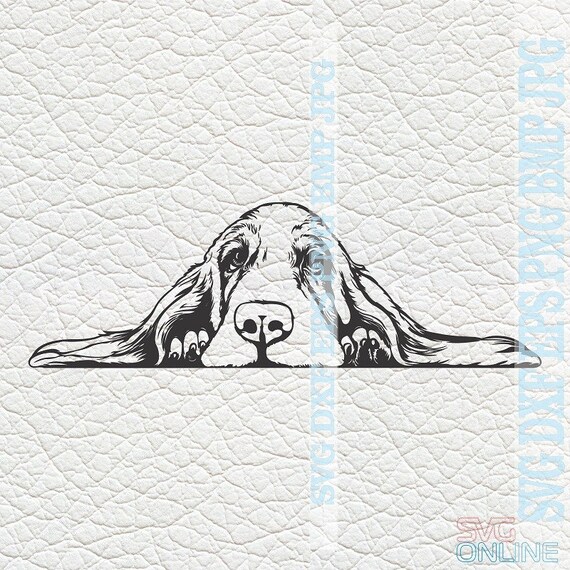 Basset hound SVG dxf png clipart vector cricut cut cutting cnc | Etsy