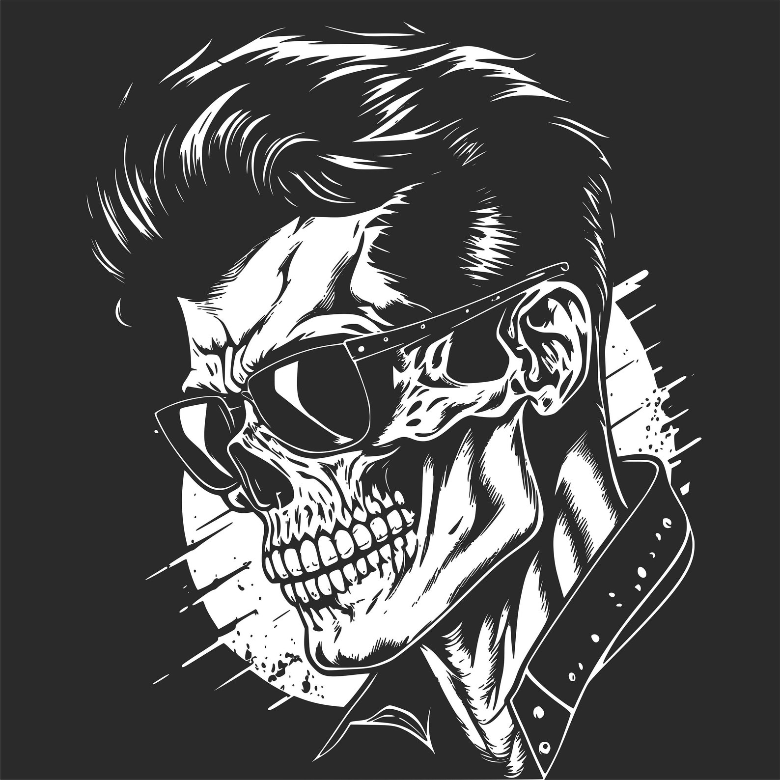 Scull SVG Dxf Png Clipart Vector Cricut Cut Cutting Cnc - Etsy