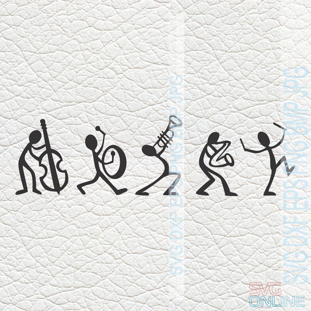Musicians SVG Dxf Png Clipart Vector Cricut Cut Cutting Cnc - Etsy