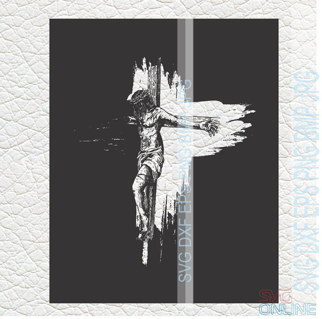 Crucified Jesus SVG Dxf Png Clipart Vector Cricut Cut Cutting Cnc - Etsy