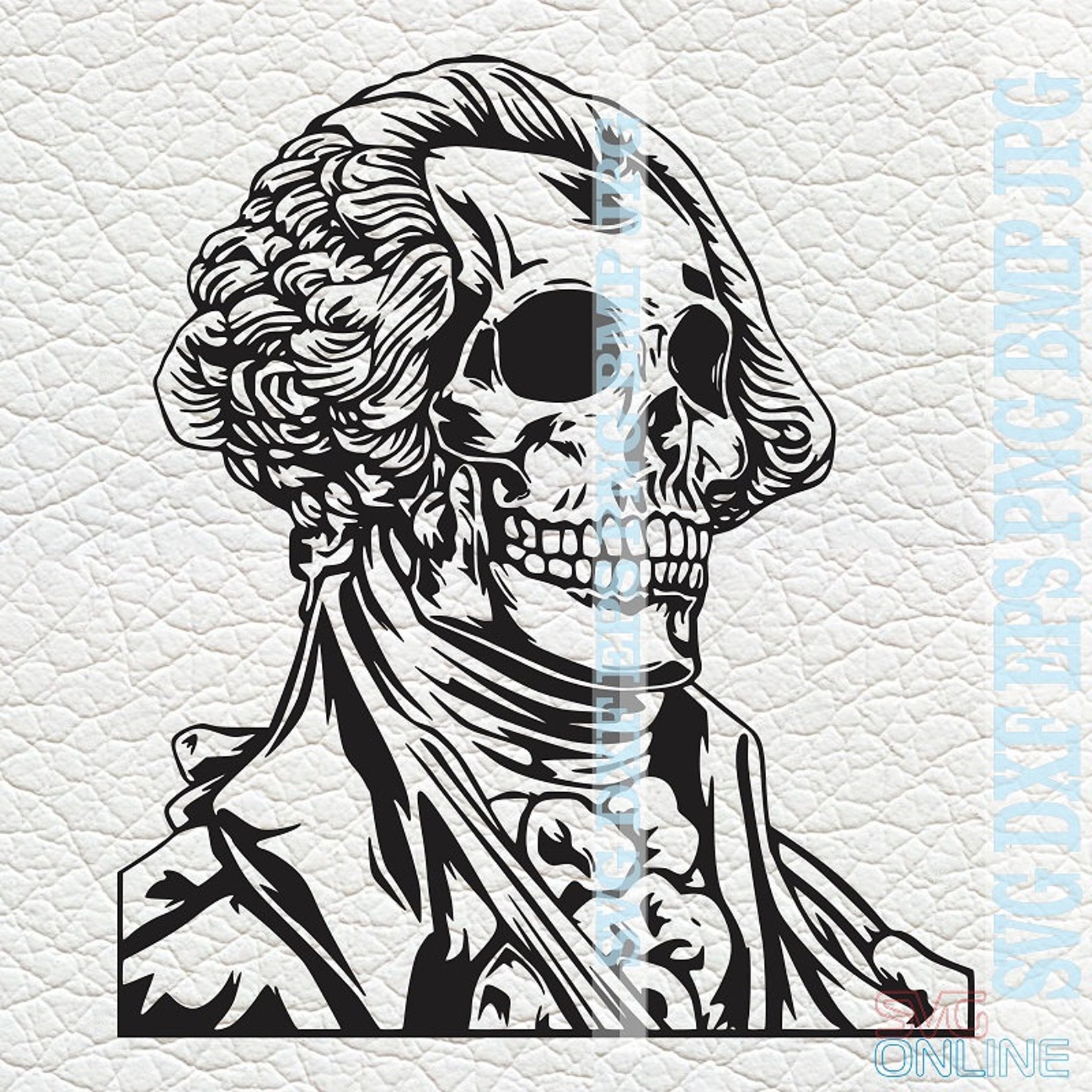 George Washington Skull SVG dxf png clipart vector cricut cut - Etsy France