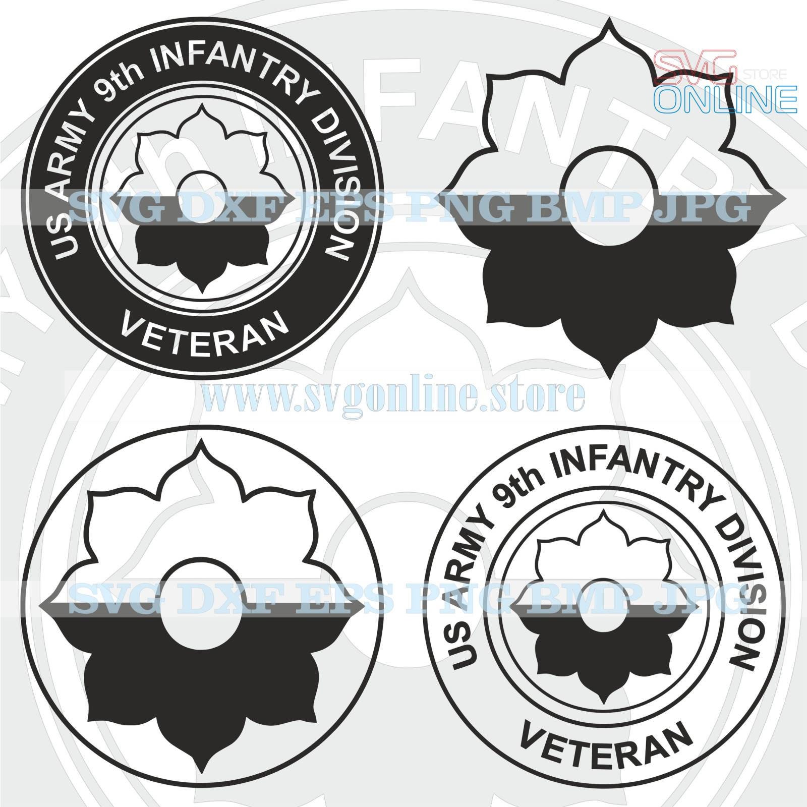US Army 9th Infantry Division SVG Dxf Png Clipart Vector - Etsy Hong Kong