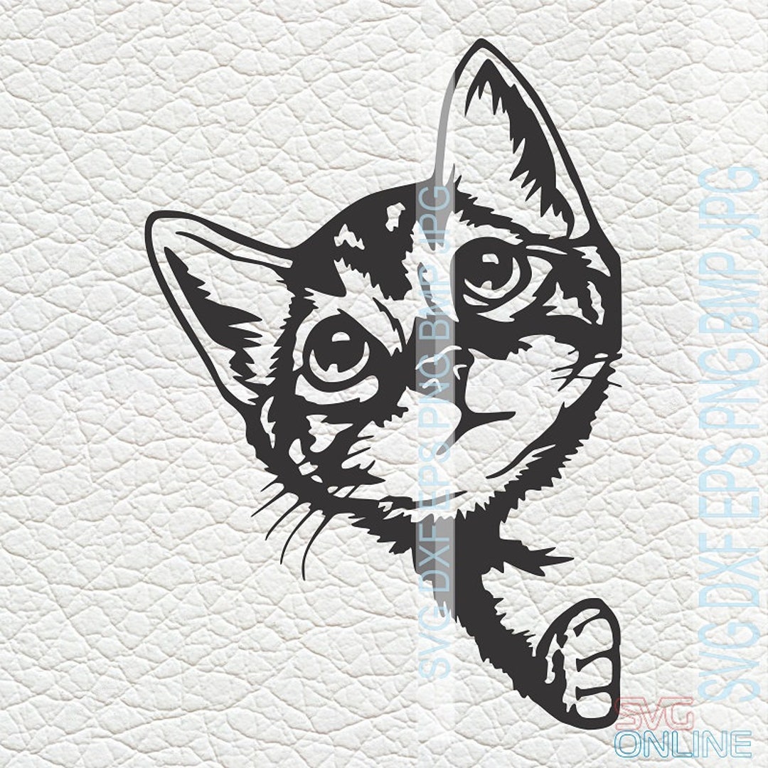 Cat SVG Dxf Png Clipart Vector Cricut Cut Cutting Cnc - Etsy